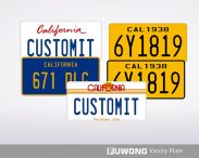 California personalized license plate | Fuwong® Front License Plates