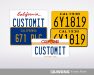 California personalized license plate | Fuwong® Front License Plates
