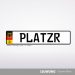 Custom German License Plate For Sale | Fuwong® front license plate