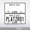 Alabama custom license plates for cars (AL) | Fuwong® US Plates