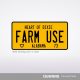 Farm Use License Plate | Fuwong® license plate United States
